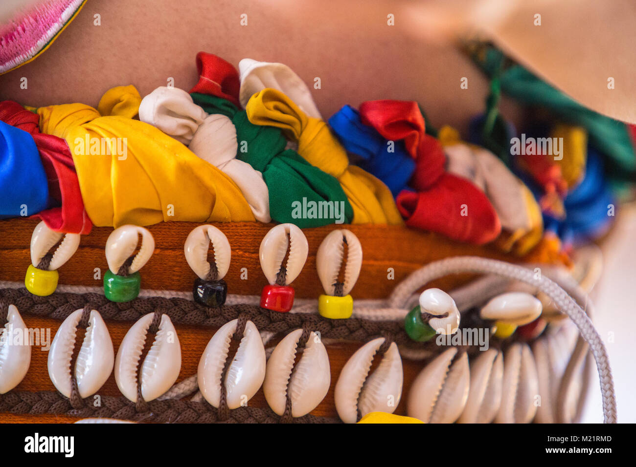 Prakhar Lhakhang, Bumthang, Bhutan. Cowrie Shells Decorate a Waistband ...