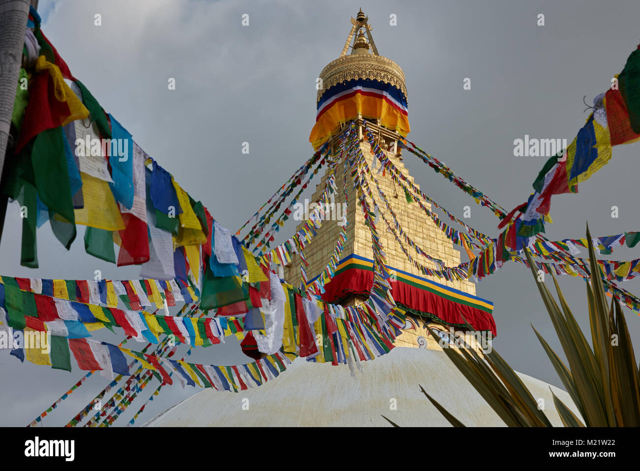 Buddhist stupas prayer flags hi-res stock photography and images - Alamy