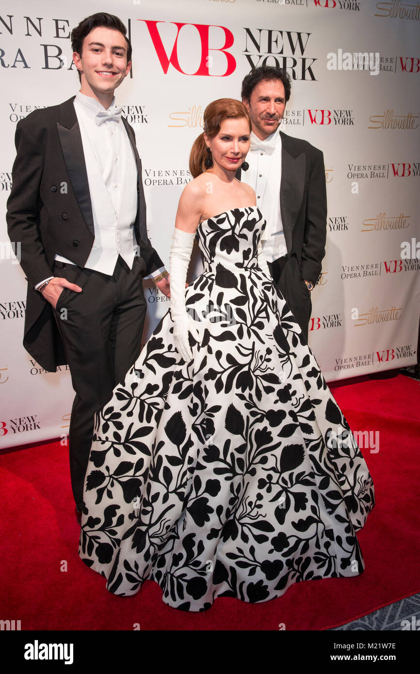 New York, NY - February 2, 2018: Ryan Thomas Roth, Jean Shafiroff and ...