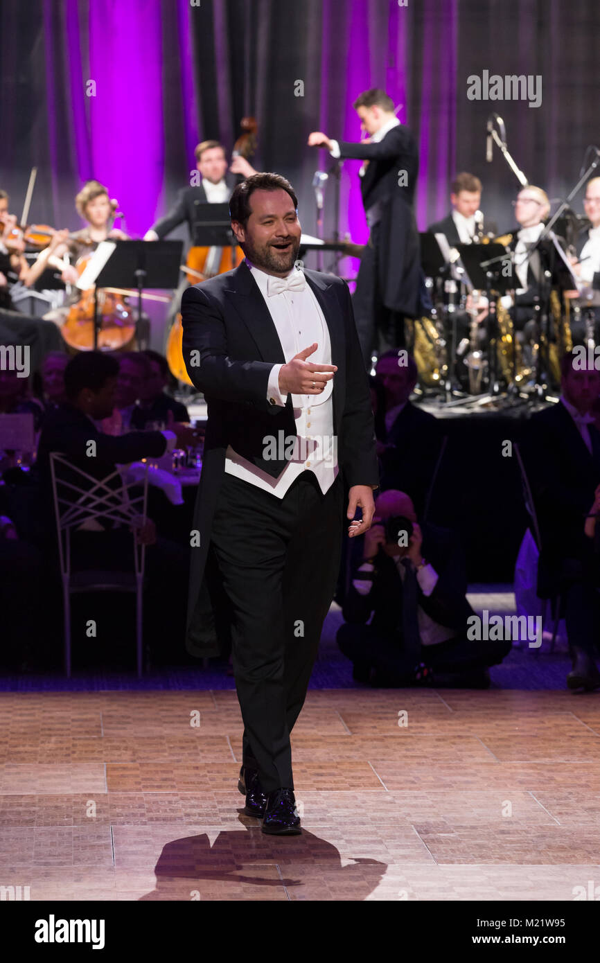 New York, NY - February 2, 2018: Opera singer Ildar Abdrazakov performs ...