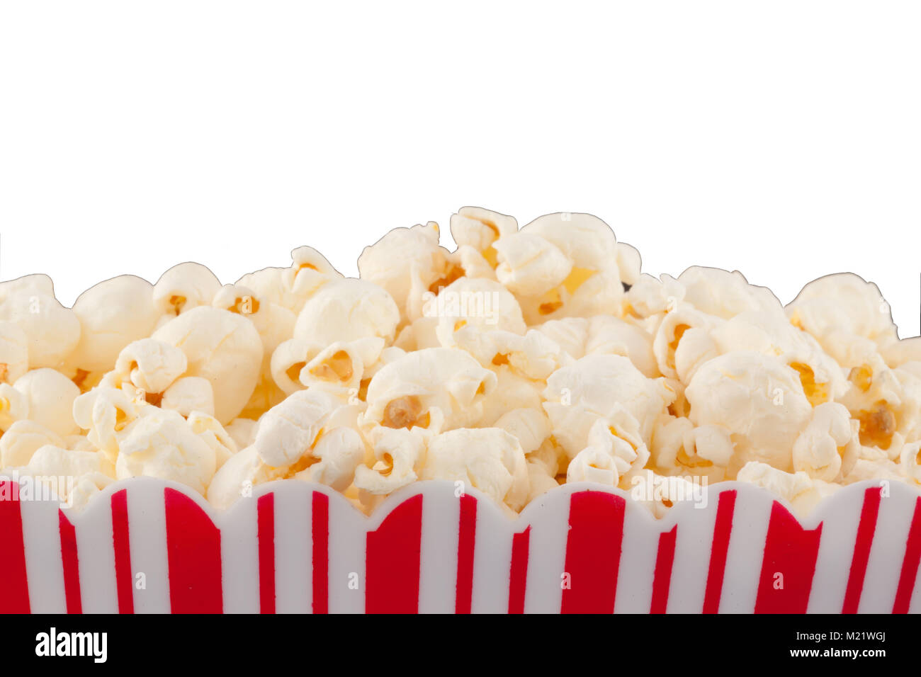 Popcorn isolated on white background Stock Photo - Alamy