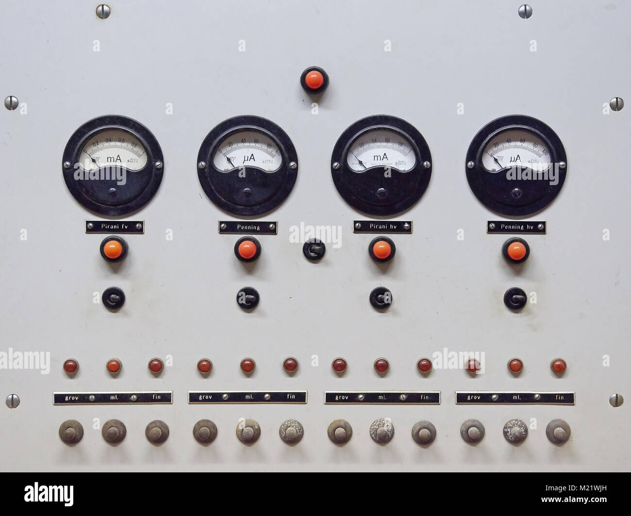 Closeup of a old worn out instrument panel Stock Photo - Alamy