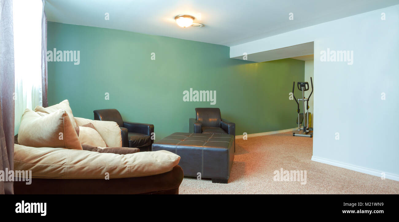 Basement Interior design Stock Photo - Alamy