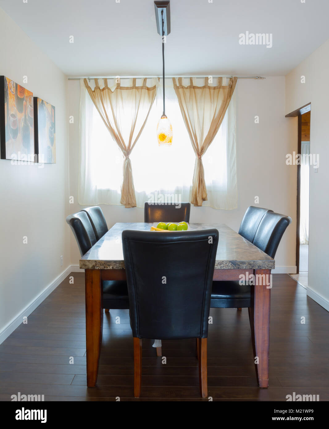 Interior design of dining room Stock Photo - Alamy