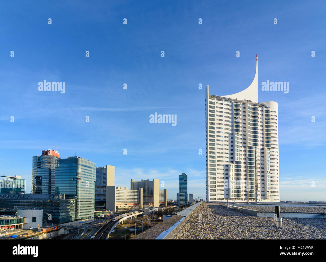 Wien, Vienna: Donaucity, VIC Vienna International Center (UNO ...
