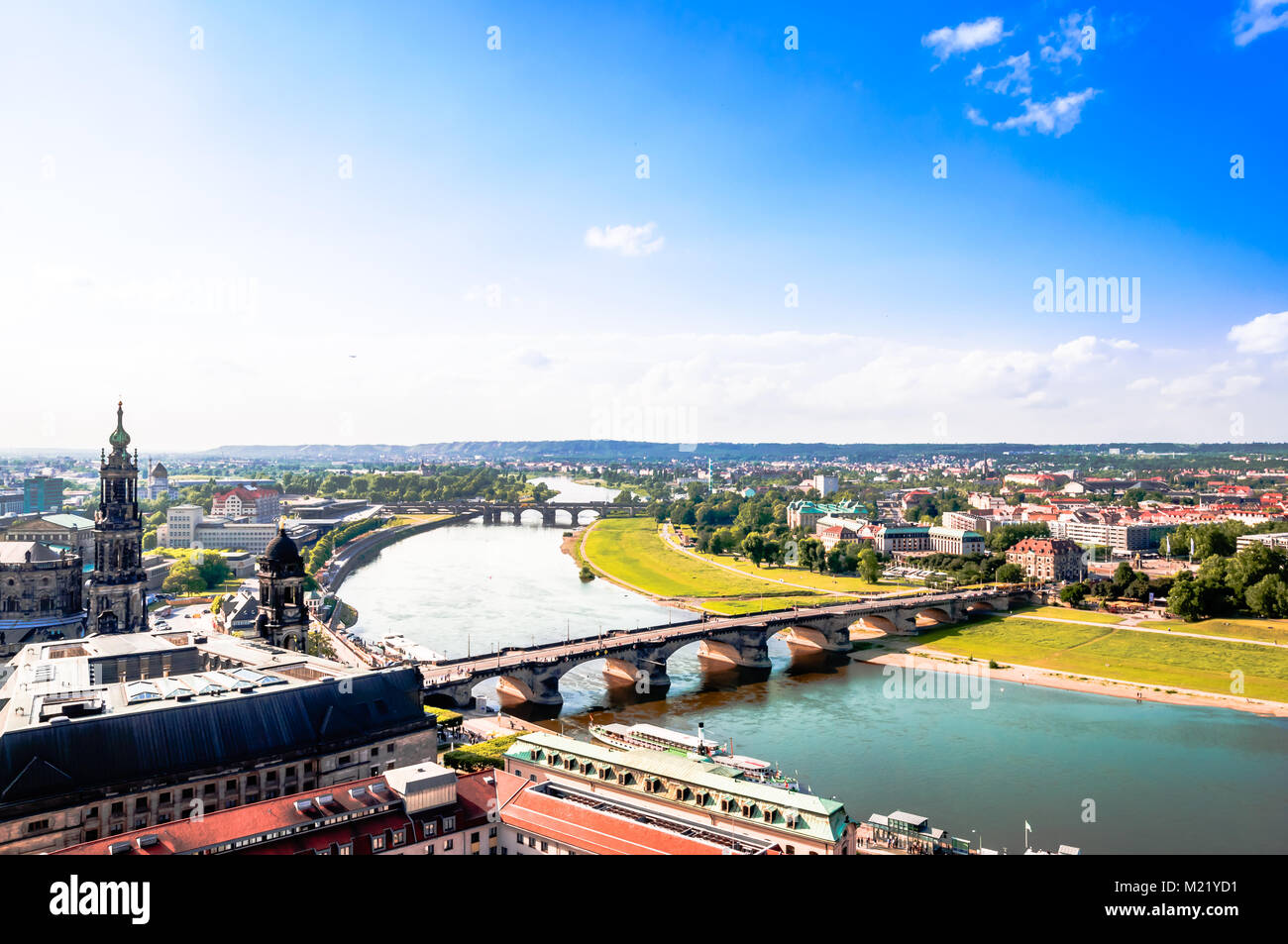 Dresden germany aerial view from hi-res stock photography and images ...