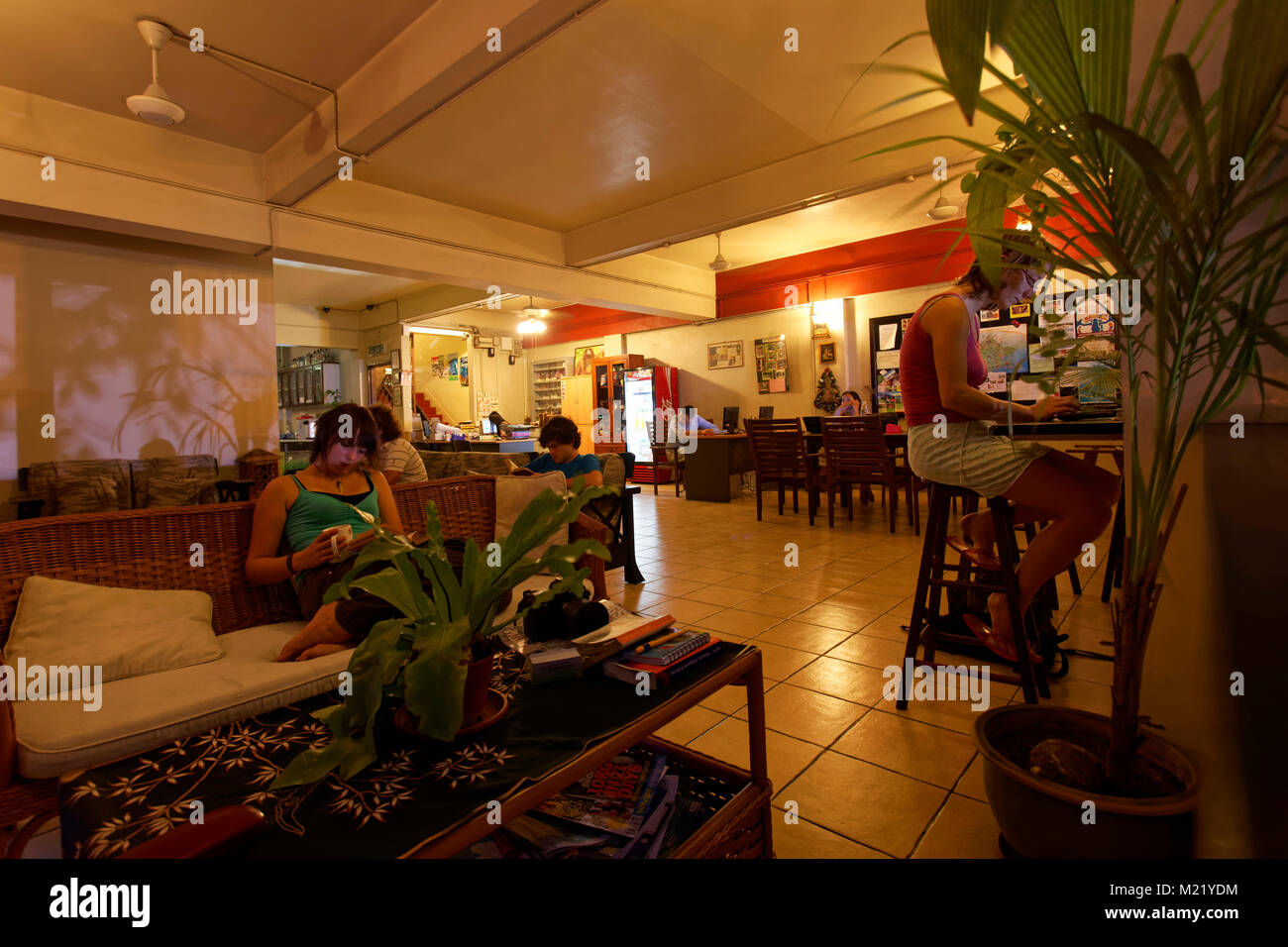Hostel in Kota Kinabalu, Borneo, Malaysia Stock Photo - Alamy