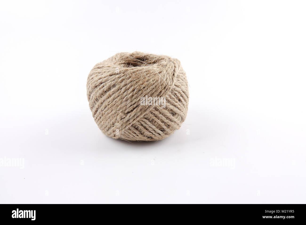 Various colour of ropes isolated on white background Stock Photo - Alamy