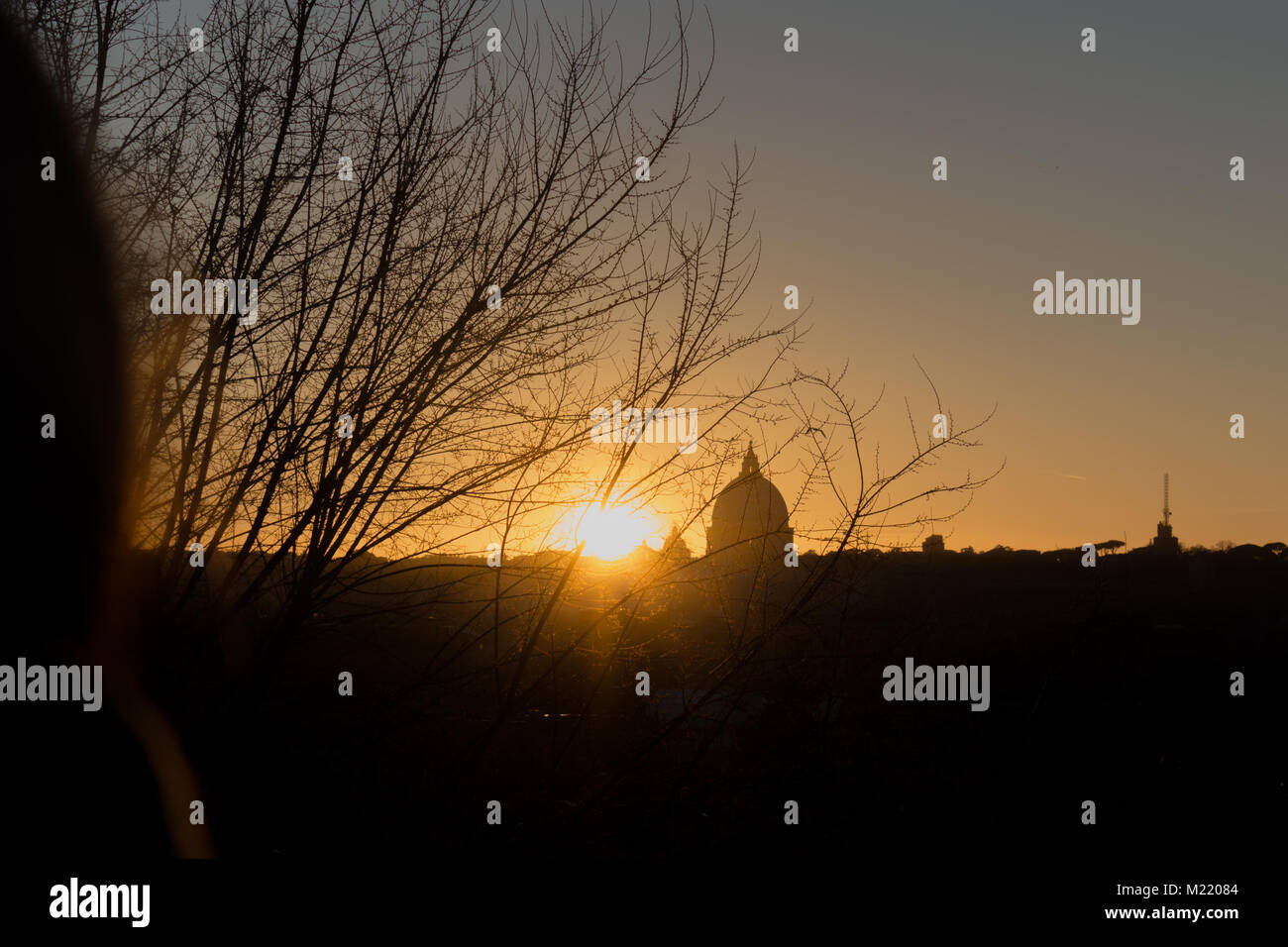 Rome aerial sunset hi-res stock photography and images - Alamy