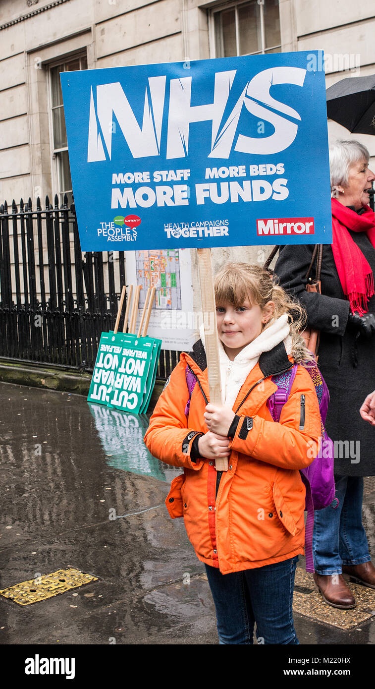 Thousands gathered with placards for the NHS In Crisis demonstration ...