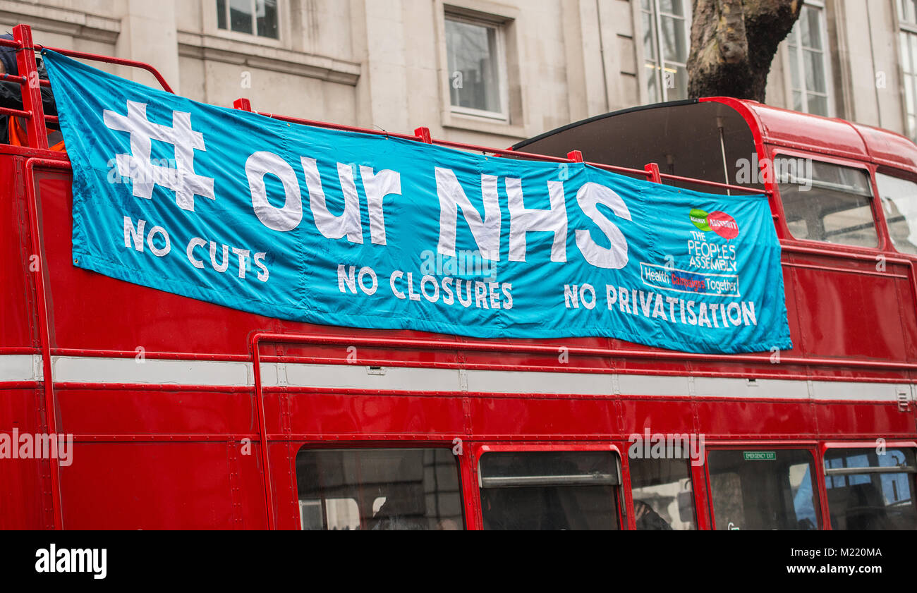 Thousands gathered with placards for the NHS In Crisis demonstration ...