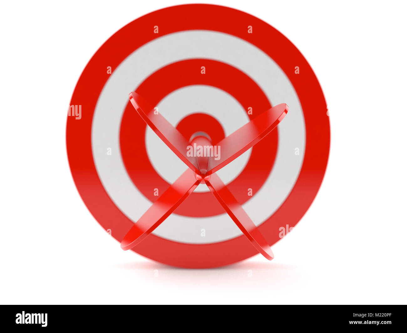 Bull's eye isolated on white background Stock Photo - Alamy