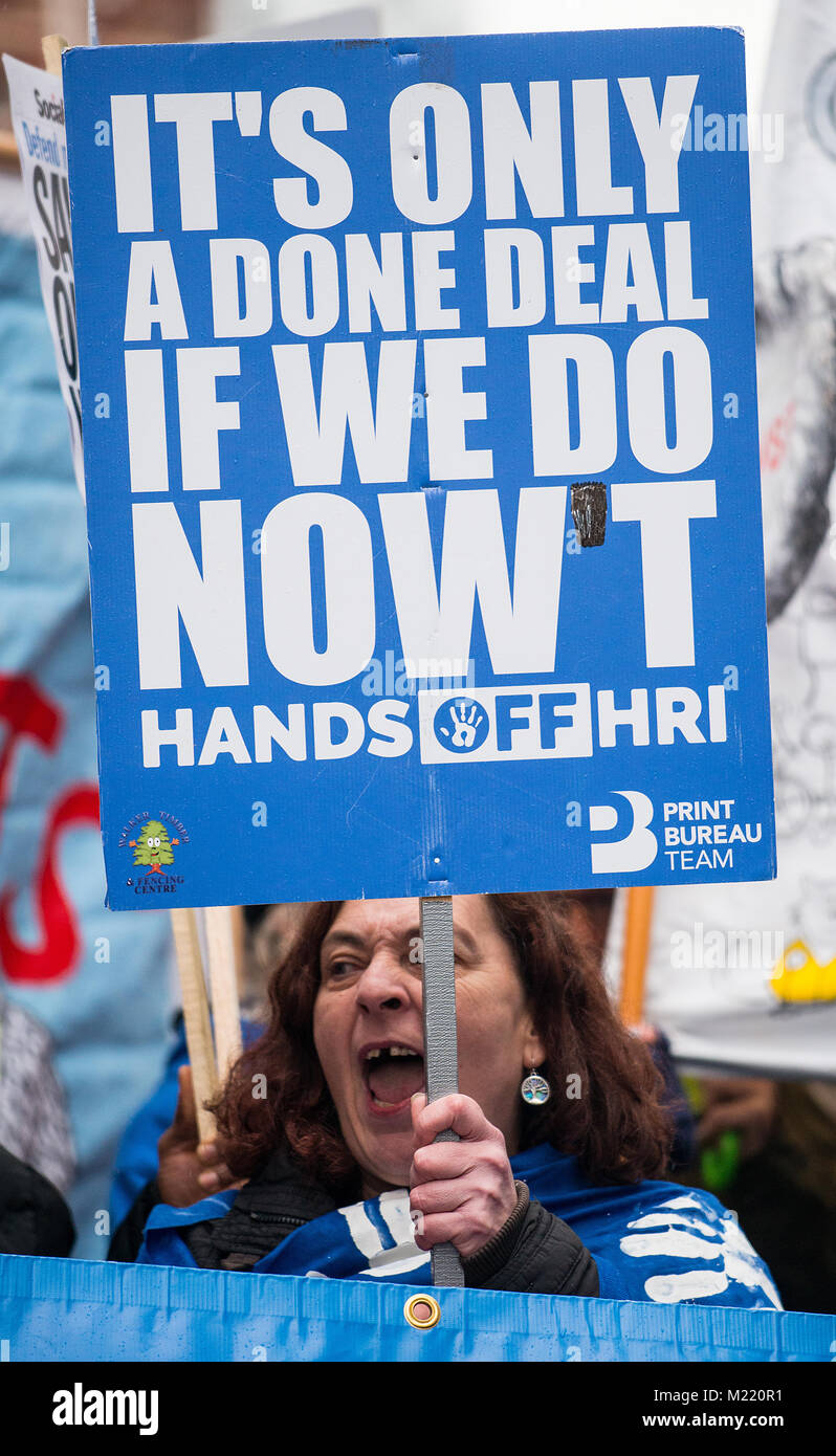 Thousands gathered with placards for the NHS In Crisis demonstration ...