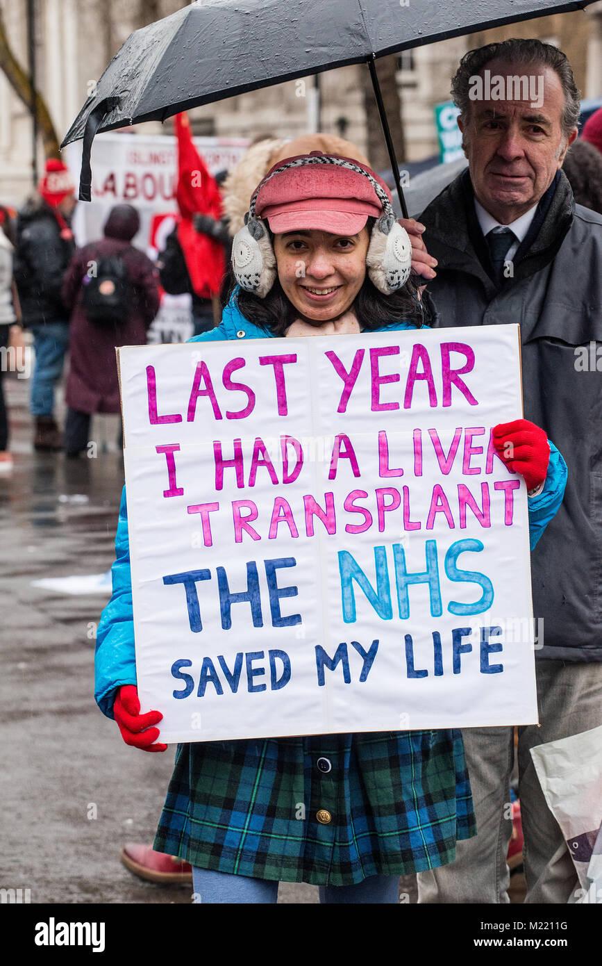 Thousands gathered with placards for the NHS In Crisis demonstration ...