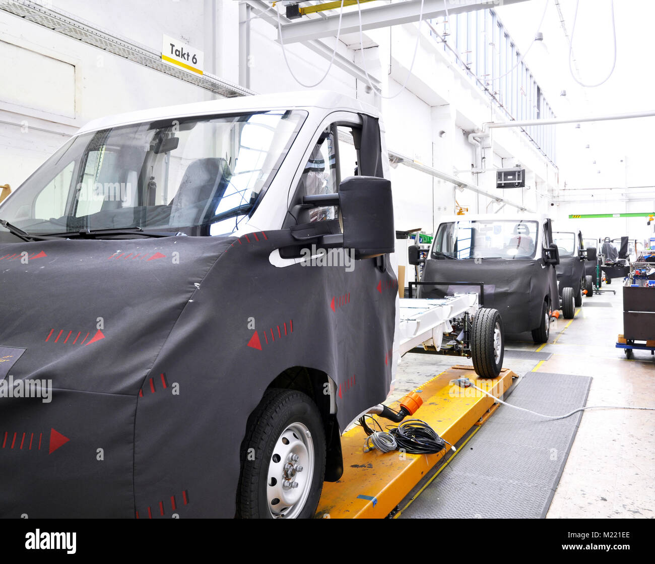 manufacture of camper vans in a factory Stock Photo - Alamy