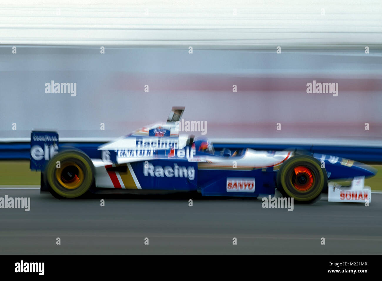 Jacques Villeneuve, Williams Renault, F1, England GP 1996,Silverstone ...