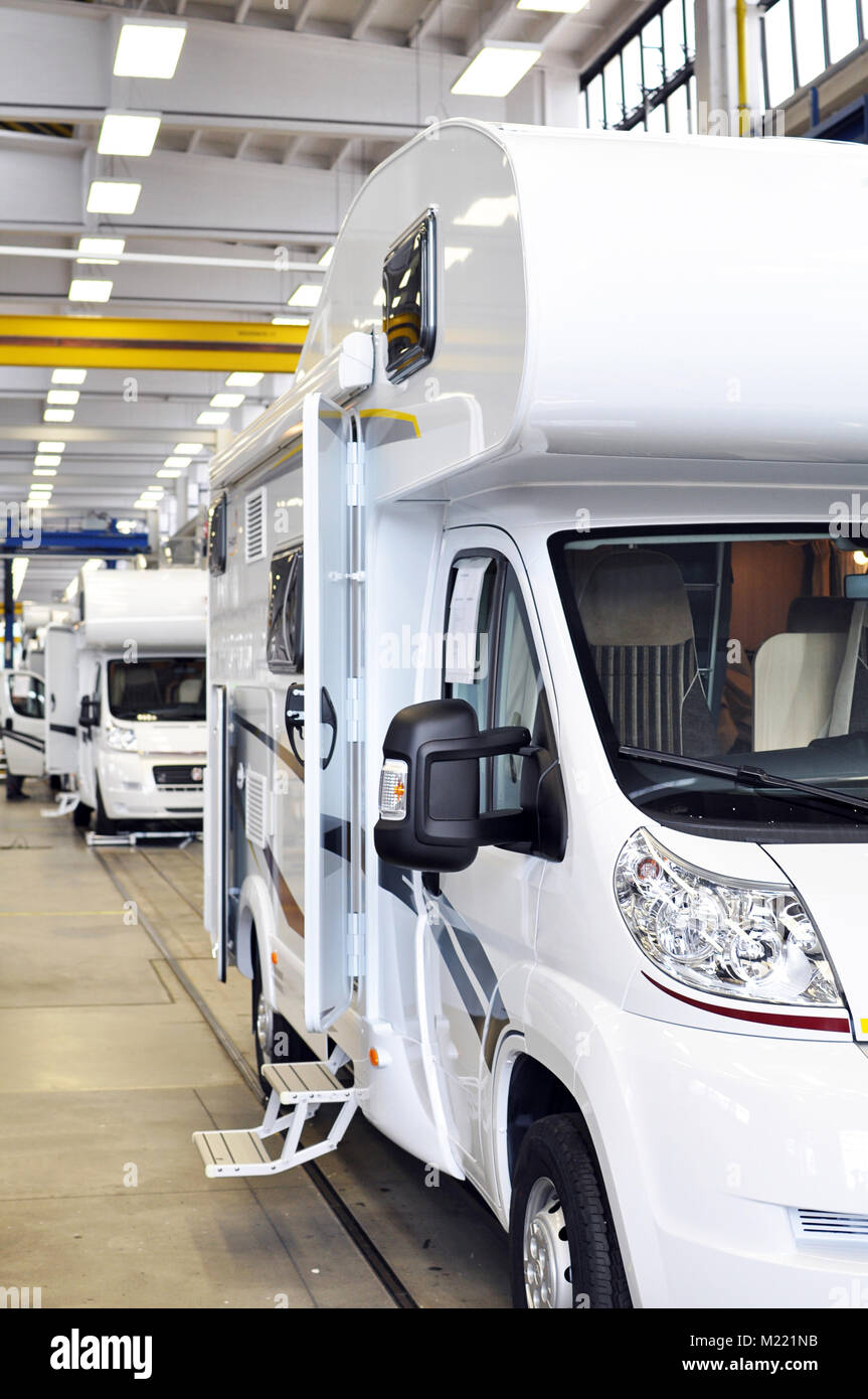 quality control of finished assembly of motorhomes / camper vans in the ...