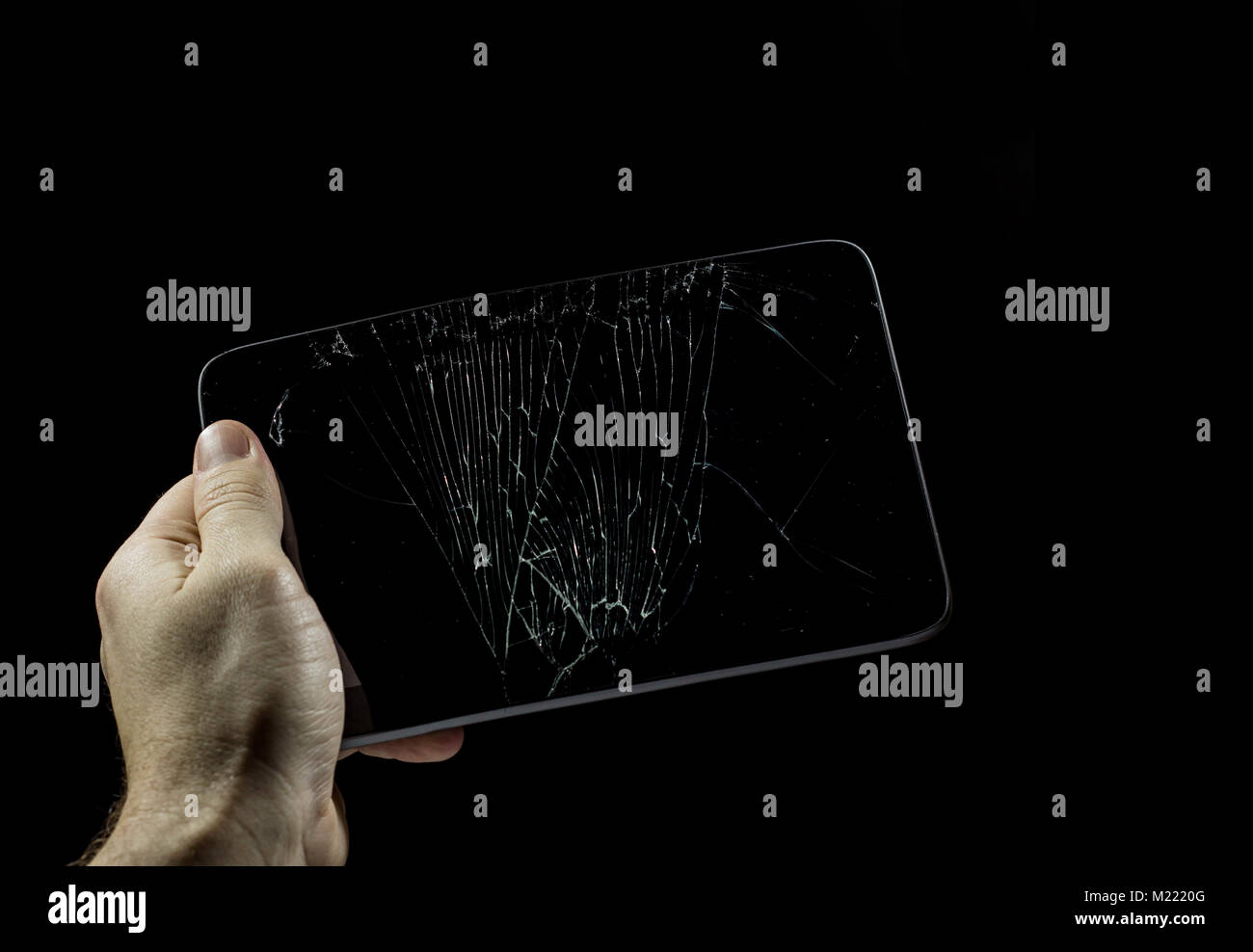 Broken and cracked tablet hi-res stock photography and images - Alamy