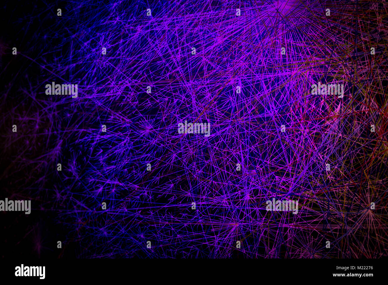 Abstract ultraviolet lines background. Scratches at neon light ...