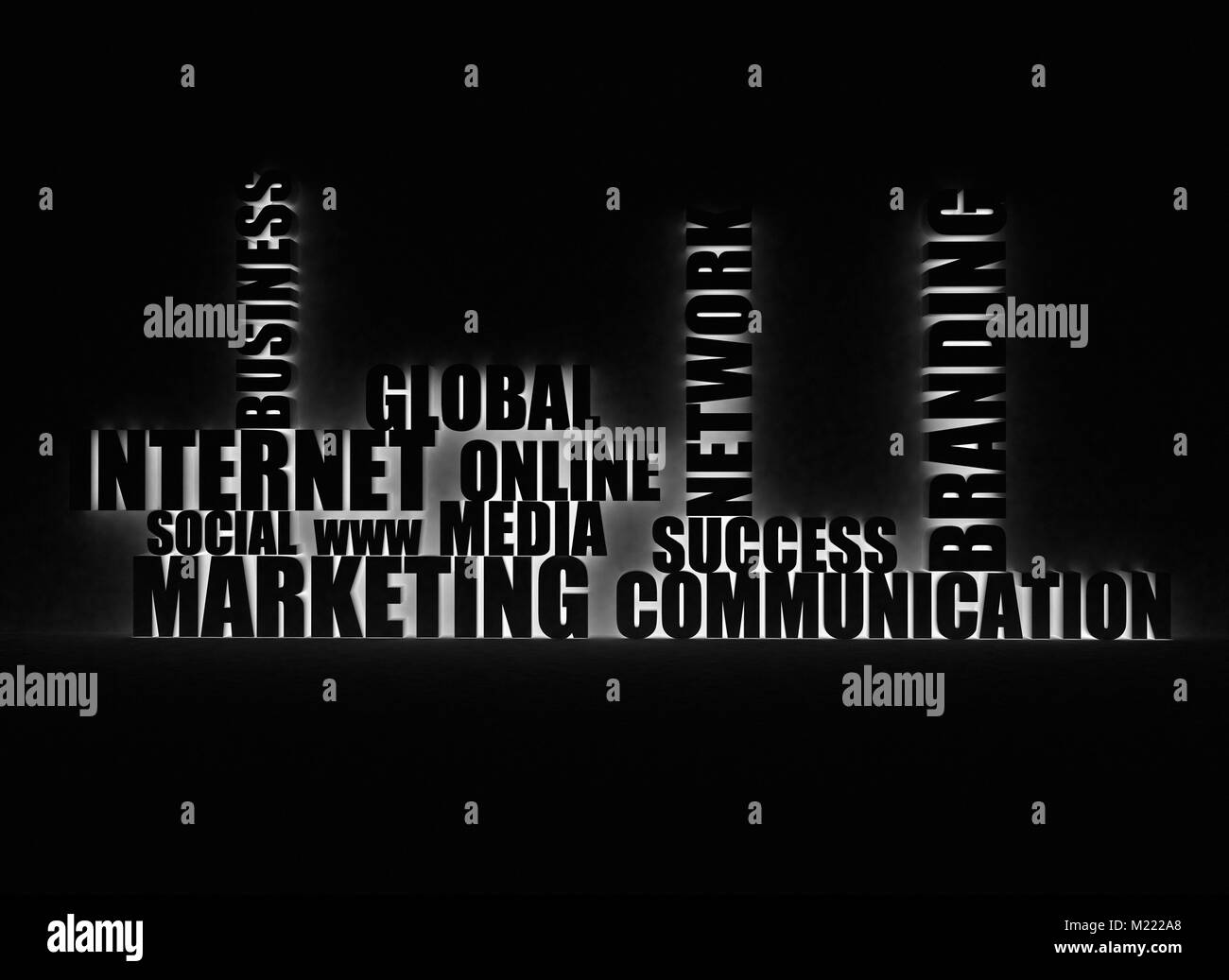 Corporate business advertising web Black and White Stock Photos ...