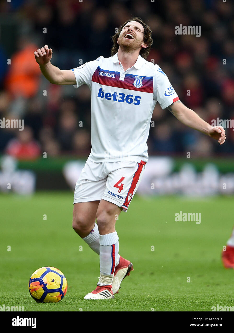 Stoke City's Joe Allen appears dejected during the Premier League match ...