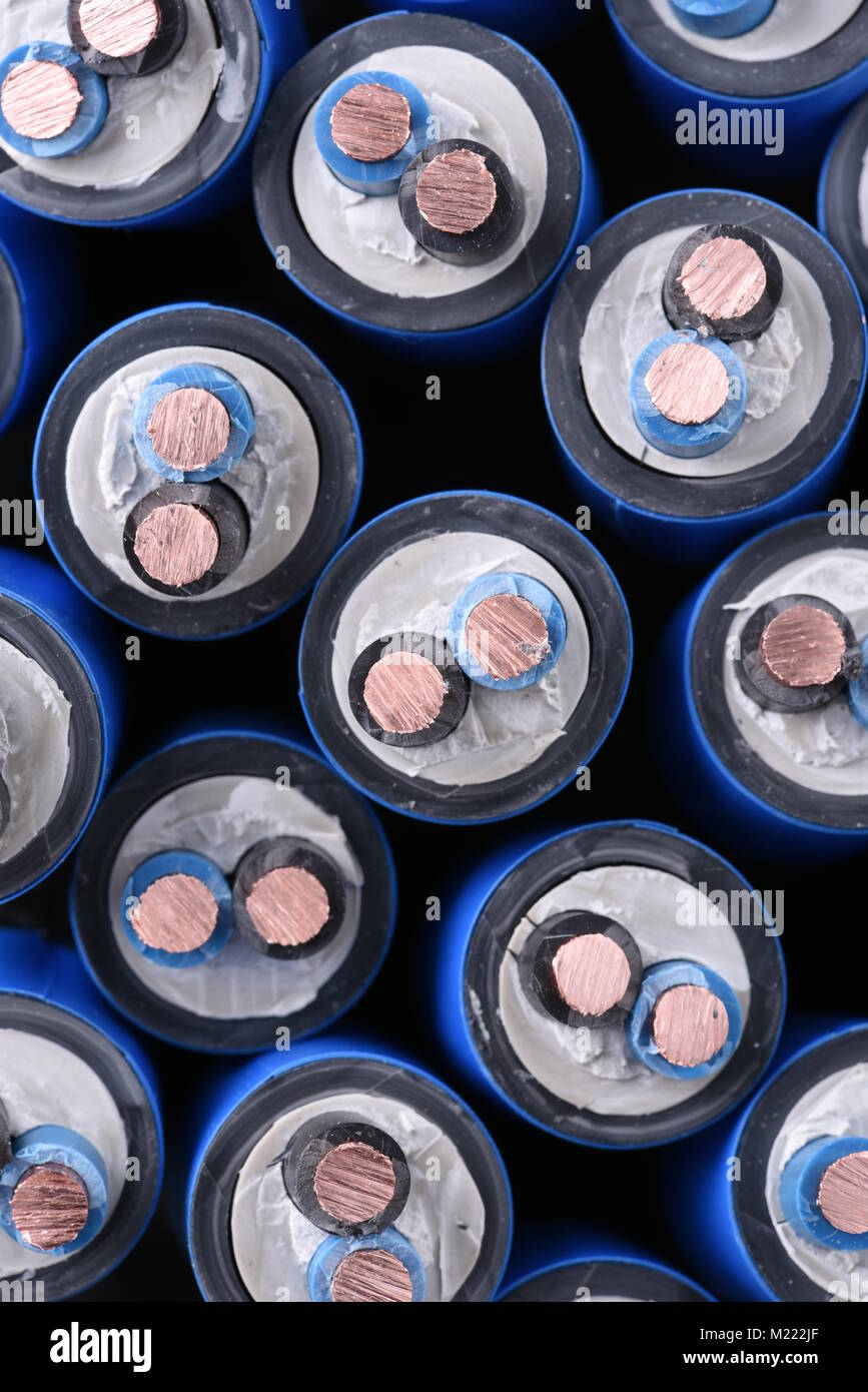 Copper electrical power cable close-up Stock Photo - Alamy