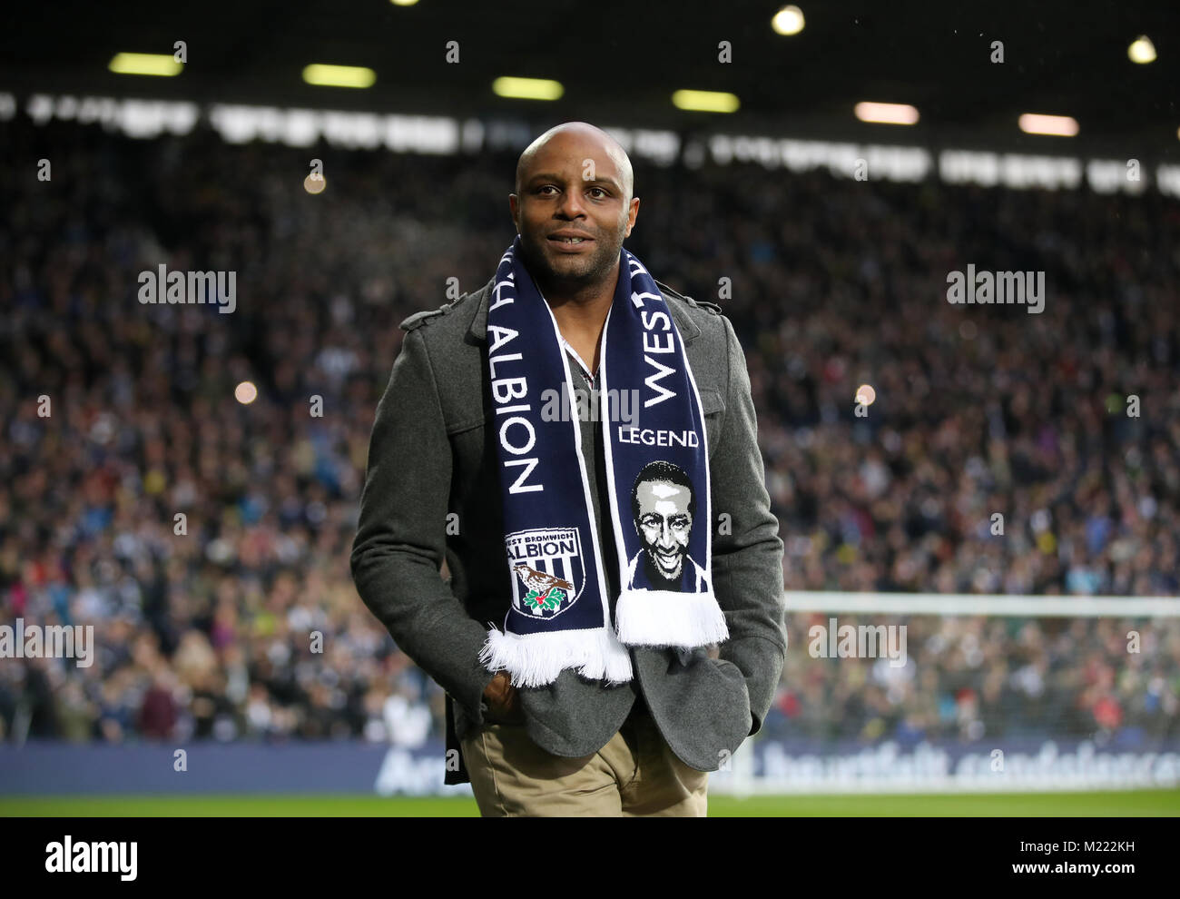 Robert Regis, son of Cyrille Regis during a tribute ahead of the ...