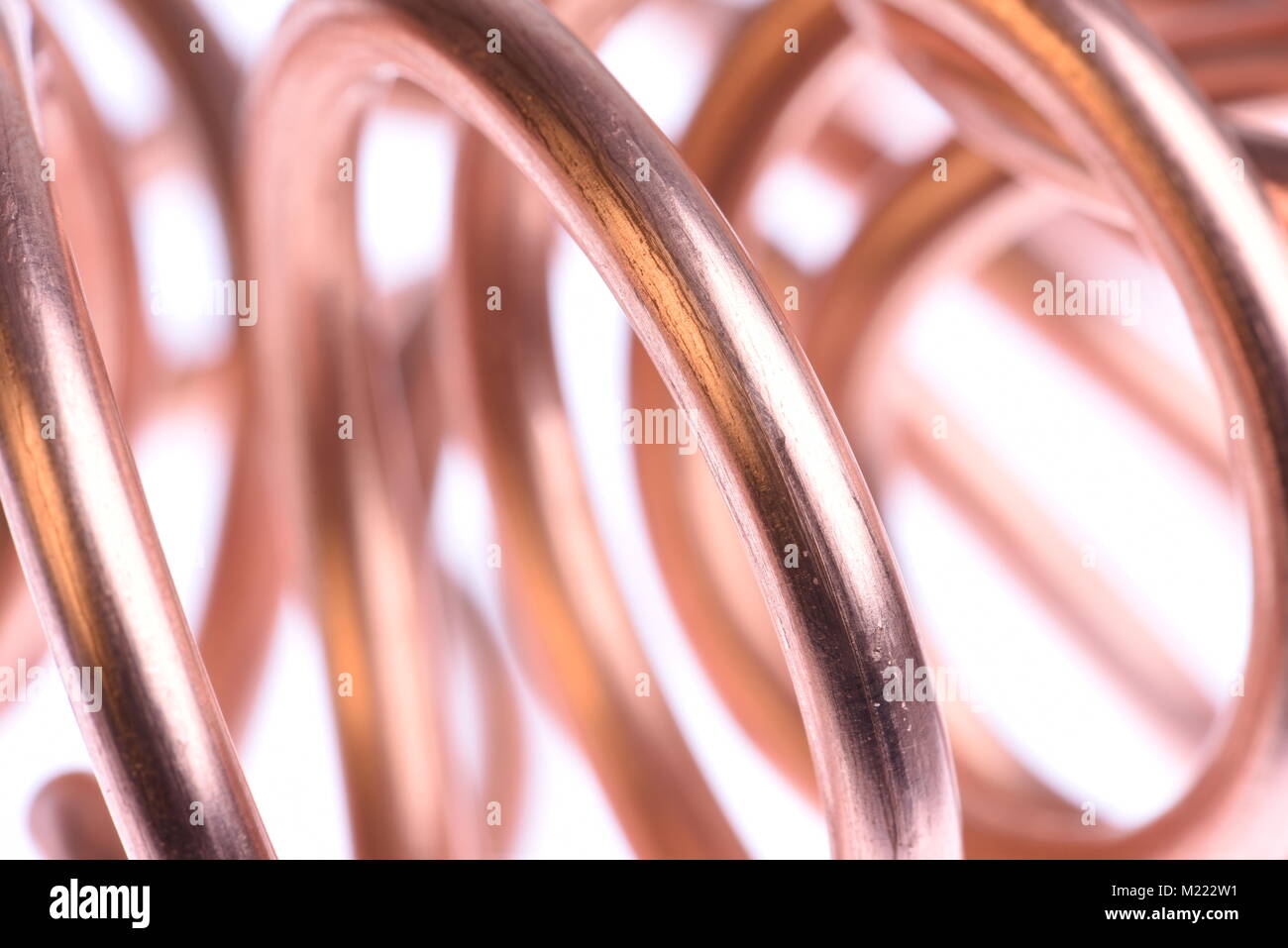 Abstract lines, copper wire isolated on white background Stock Photo ...