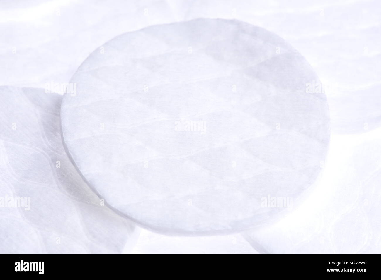 Cosmetical cotton pad disks close-up Stock Photo - Alamy