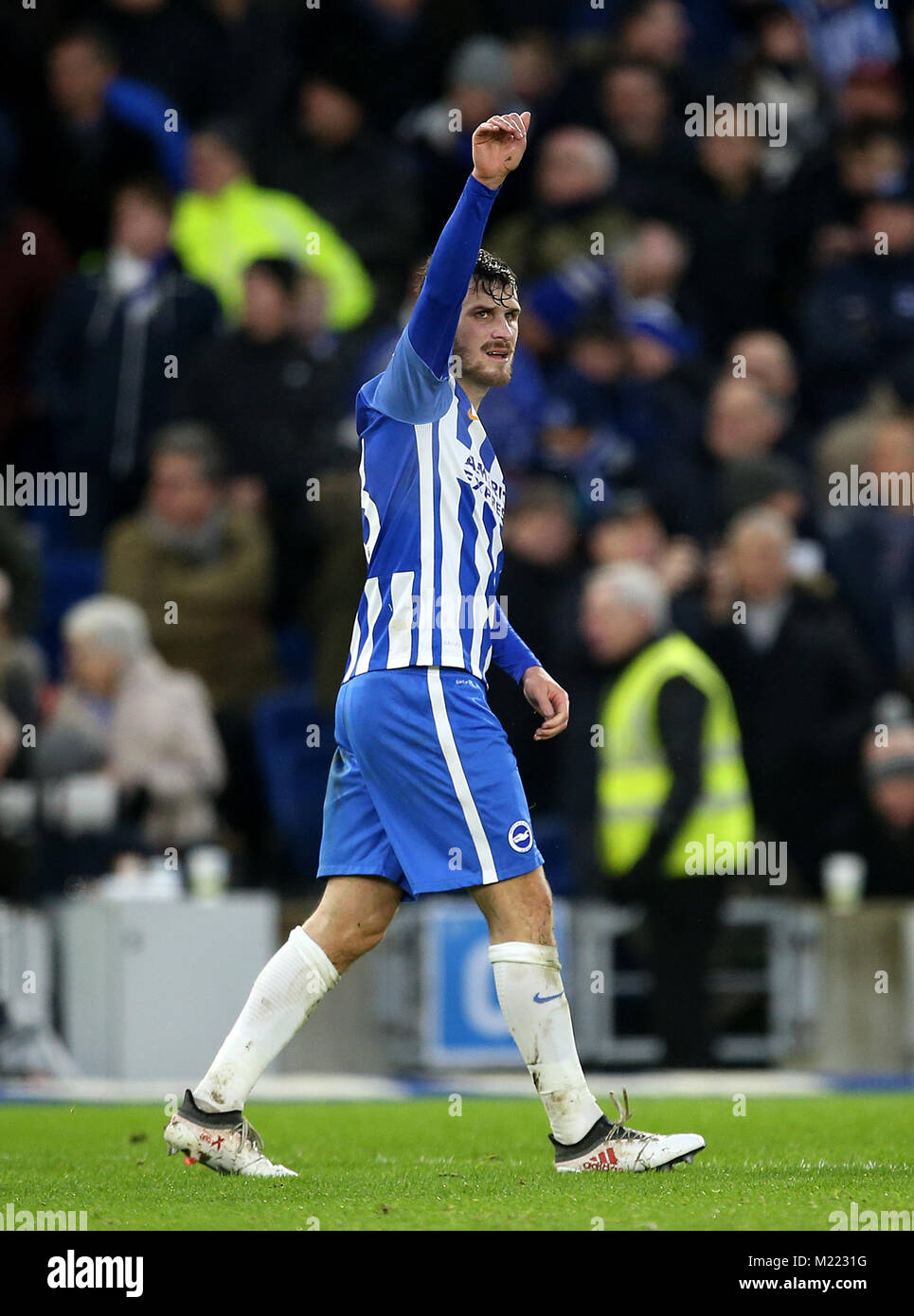 Brighton & Hove Albion's Pascal Gross celebrates scoring his side's ...