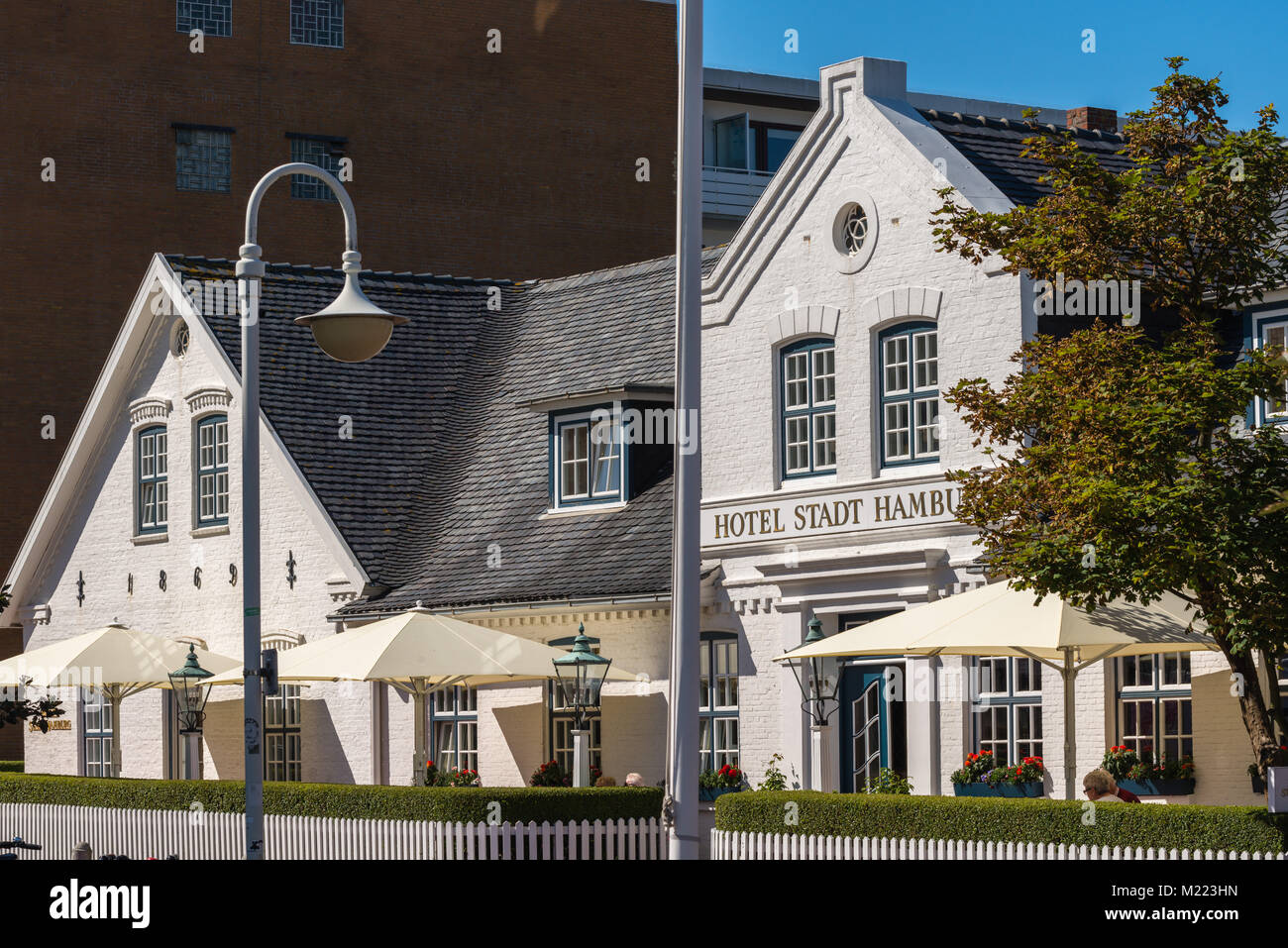 Luxory hotel "Stadt Hamburg" in Westerland, island of Sylt, North Sea ...