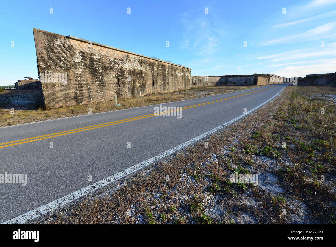 An American Confederate fort at Santa Rosa Island at Pensacola, Florida ...