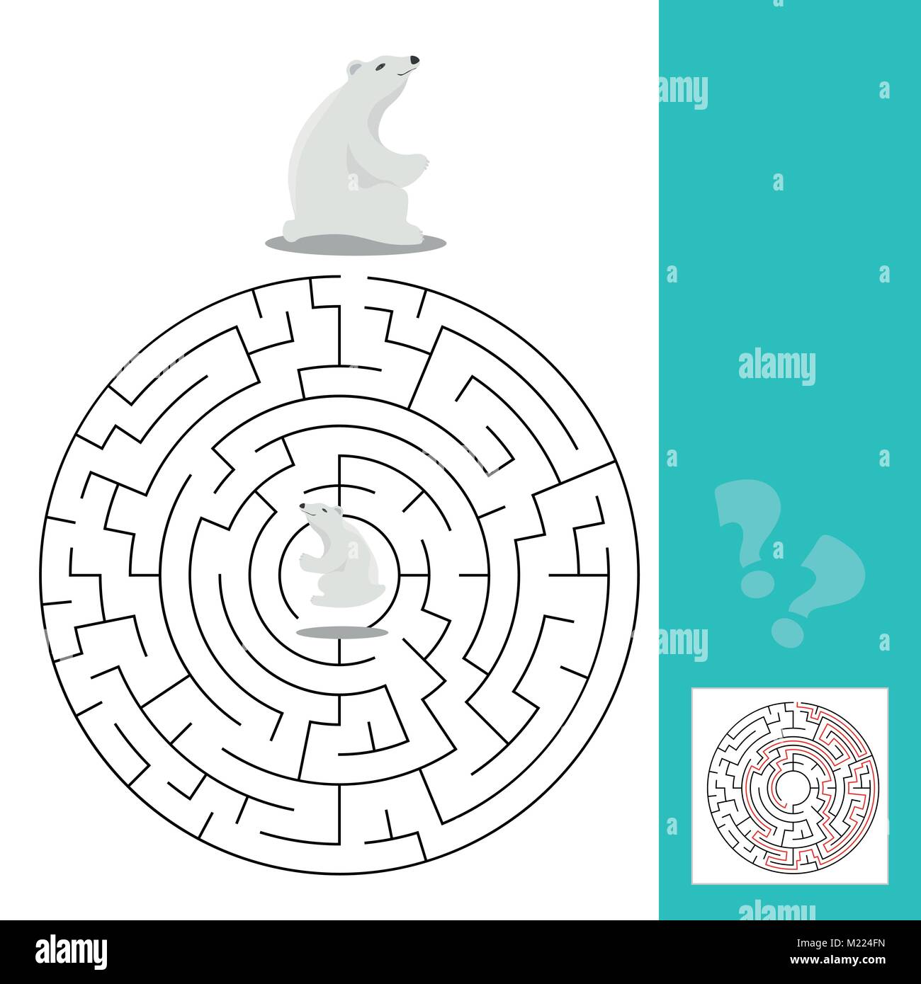 Simple maze game for kids hi-res stock photography and images - Alamy