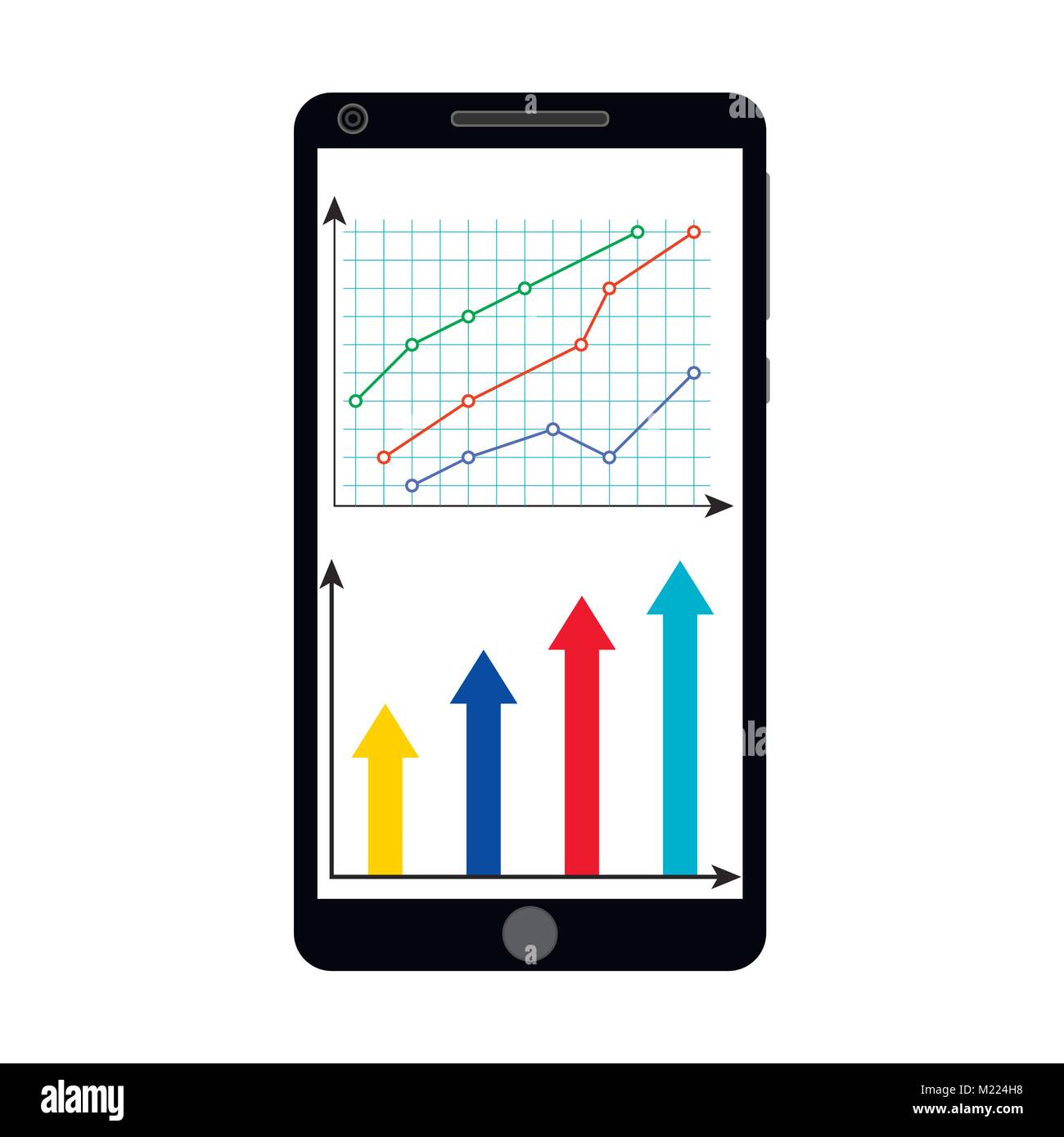 Mobile bar chart hi-res stock photography and images - Alamy