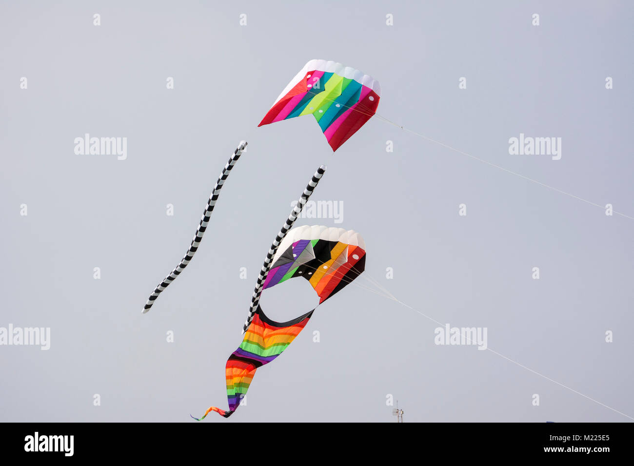 A Colorful Parachute kite Pair Stock Photo - Alamy