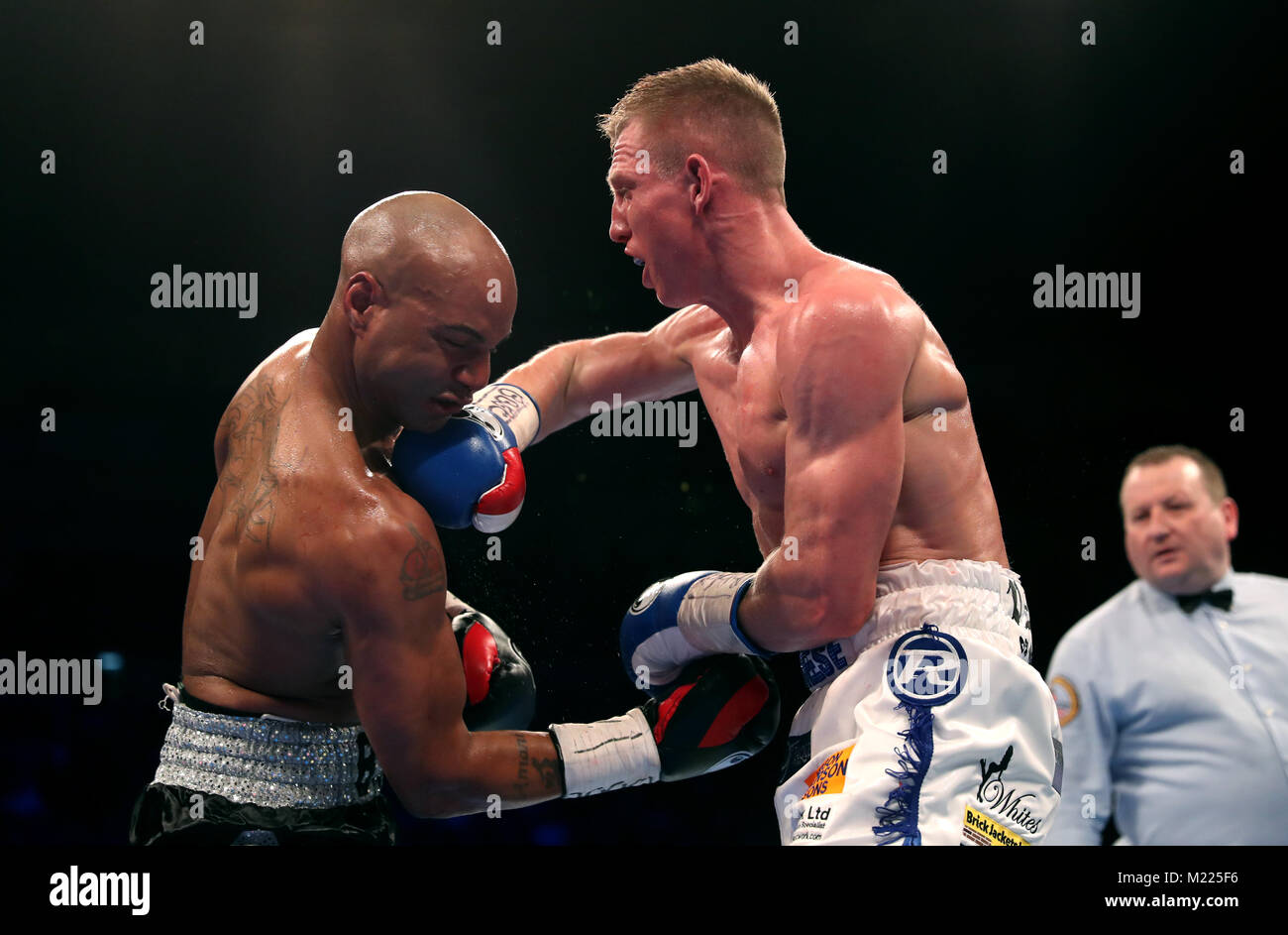 Ted Cheeseman (right) and Carson Jones during the WBA International ...