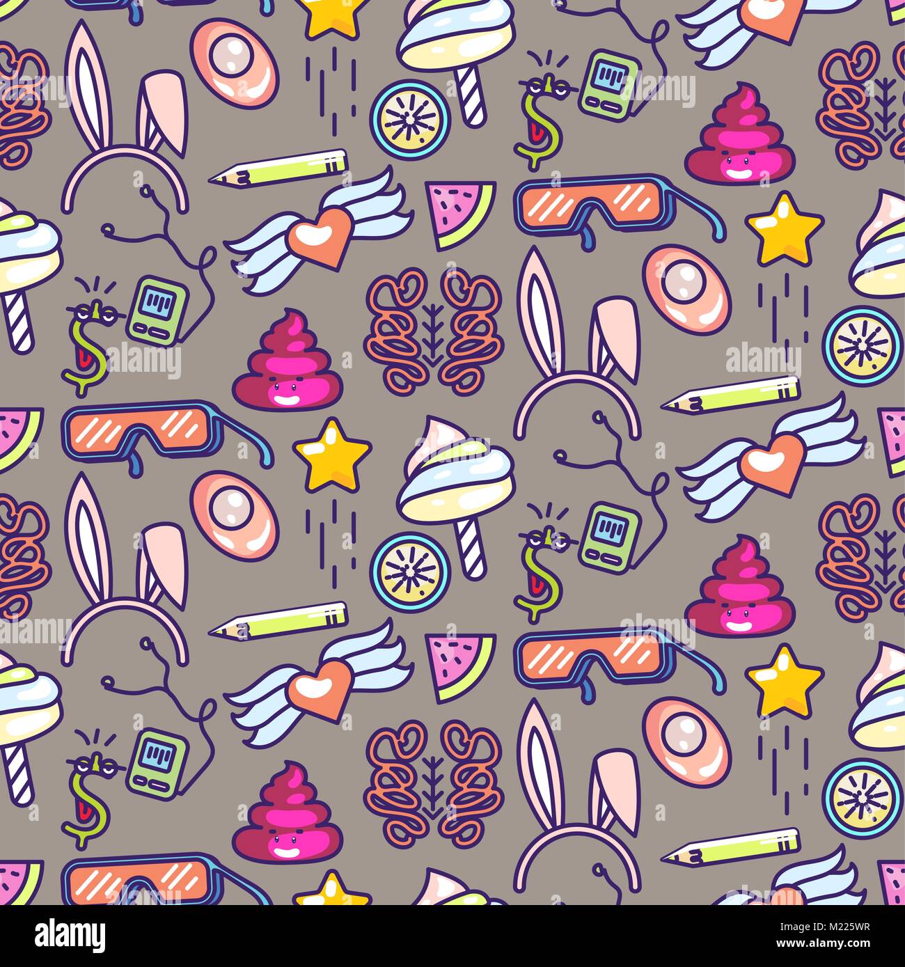 Doodles vector icons seamless pattern Stock Vector Image & Art - Alamy