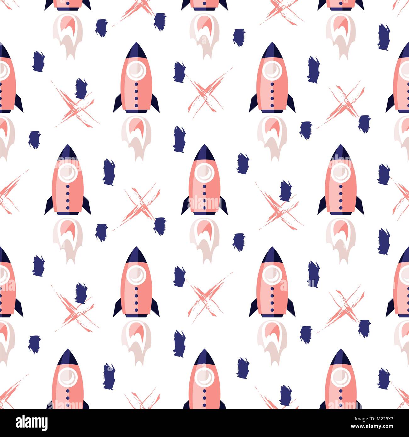 Rocket pattern vector background Stock Vector Image & Art - Alamy