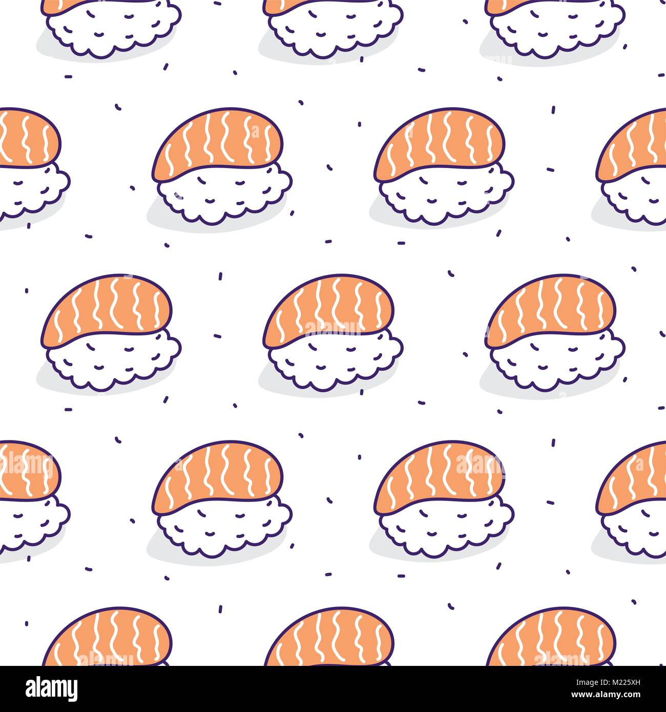 Pattern set sushi rolls Stock Vector Images - Alamy