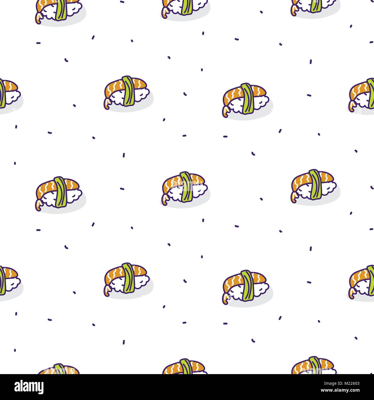 Seamless pattern shrimp hand Stock Vector Images - Alamy