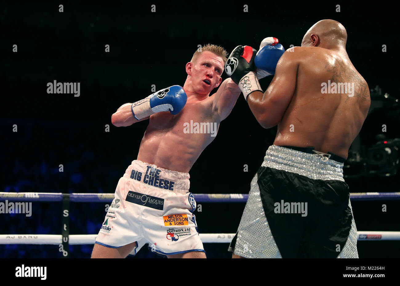 Ted Cheeseman (left) and Carson Jones during the WBA International ...