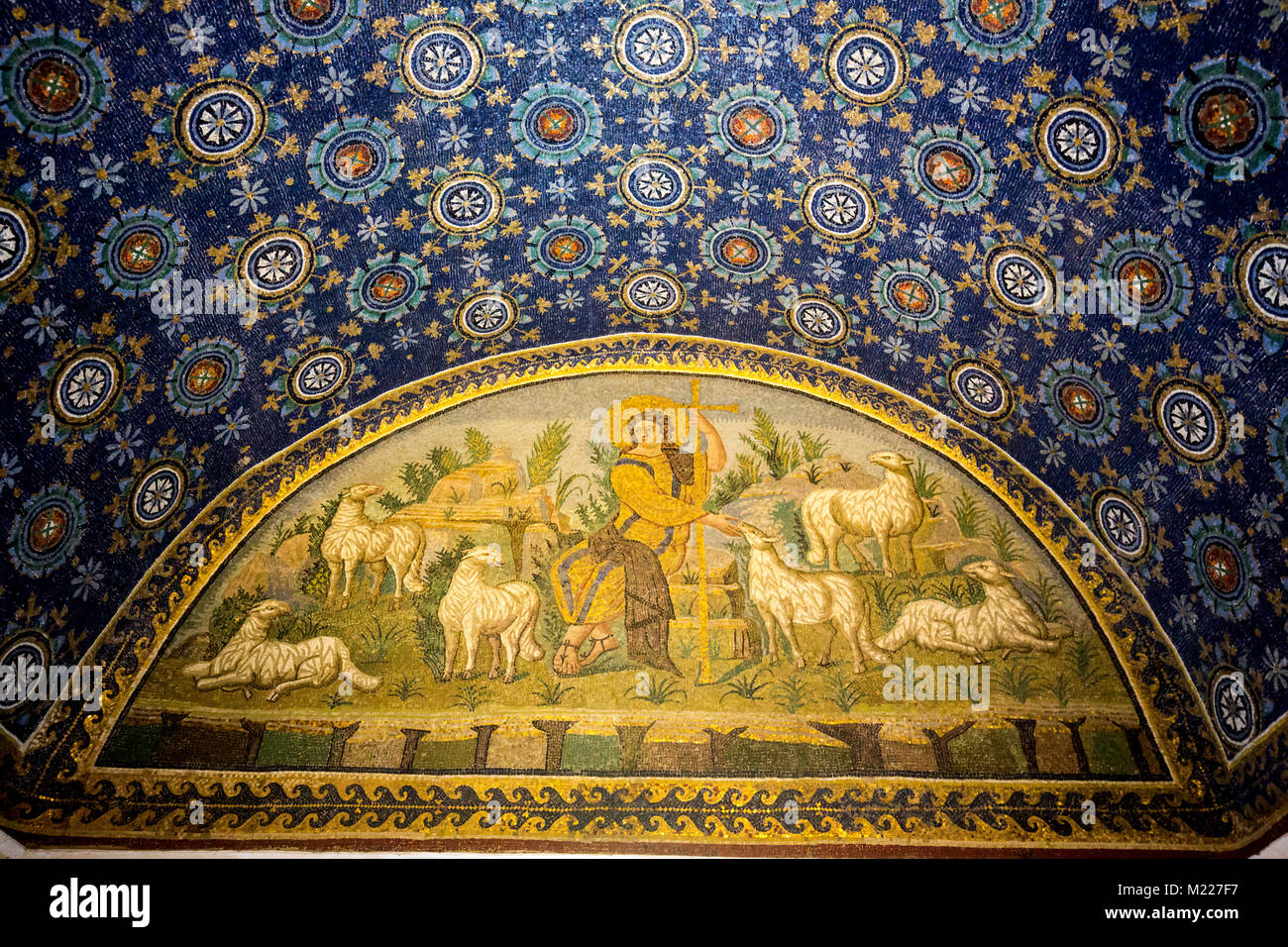 The Mausoleum of Galla Placidia with its Byzantine mosaics in Ravenna ...