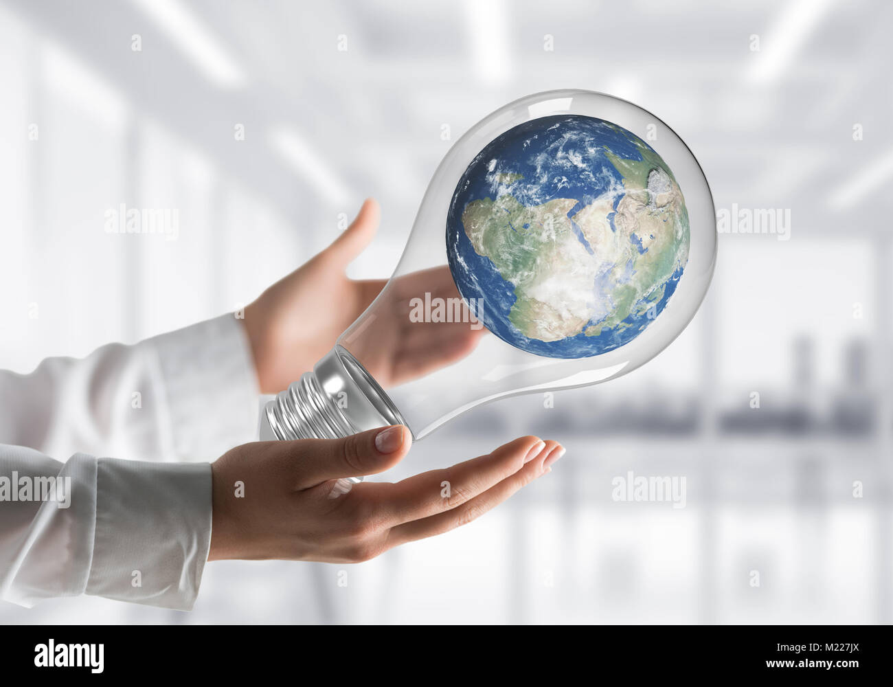 Innovations for the world protection concept Stock Photo - Alamy