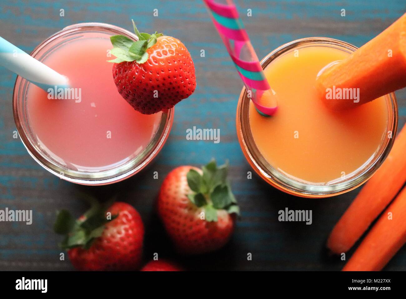 Juice in simple glass Stock Photo - Alamy