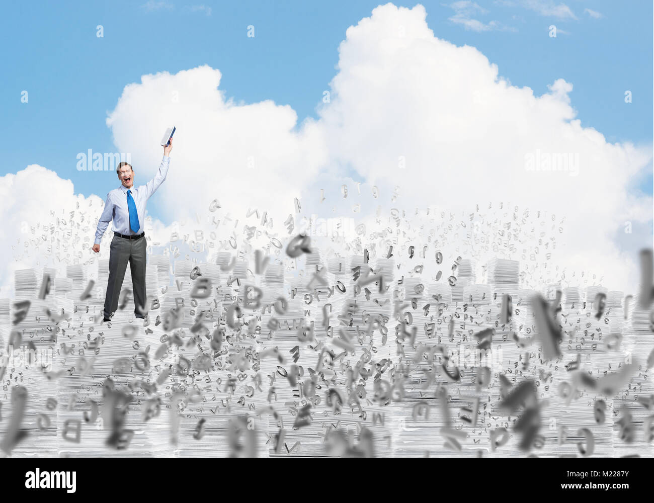 Study hard to become successful businessman Stock Photo - Alamy