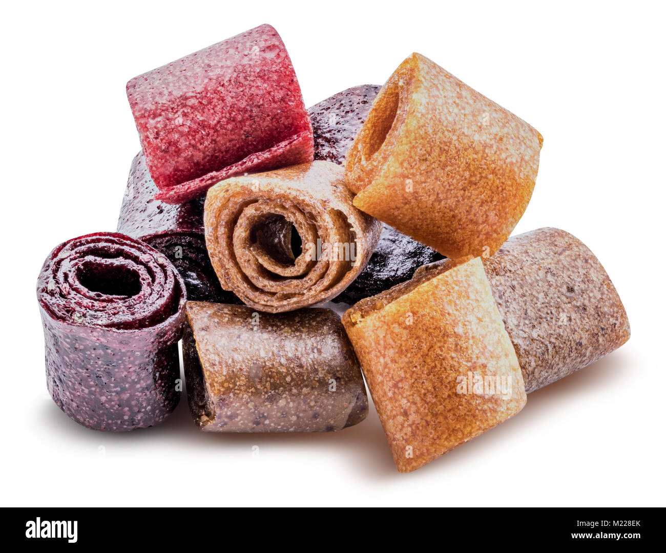 Isolated sweet pureed fruit pastila with clipping path Stock Photo - Alamy