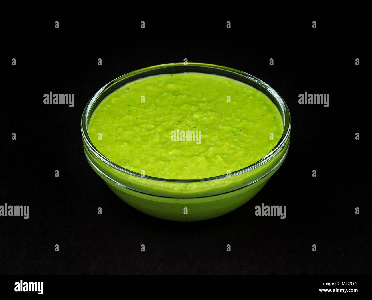 Wasabi on black background Stock Photo - Alamy