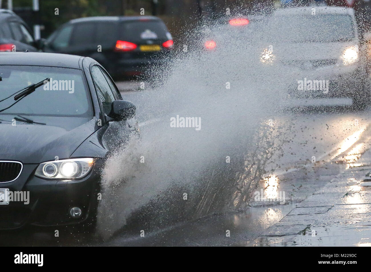 Heavy overnight rainfall in north London causes localised flooding in ...