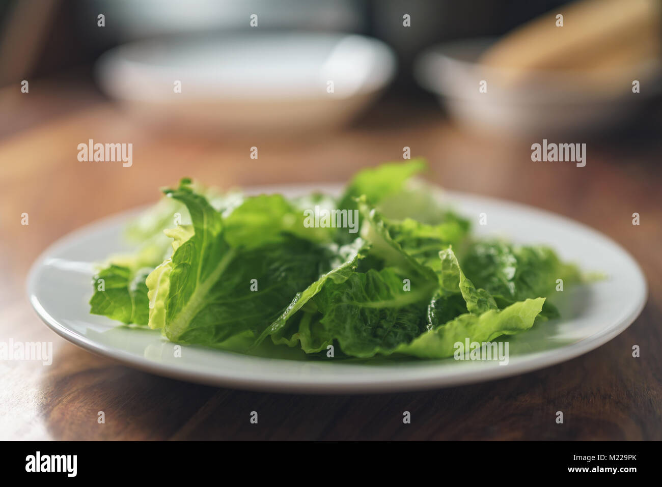 Romaine lettuce plate hi-res stock photography and images - Alamy