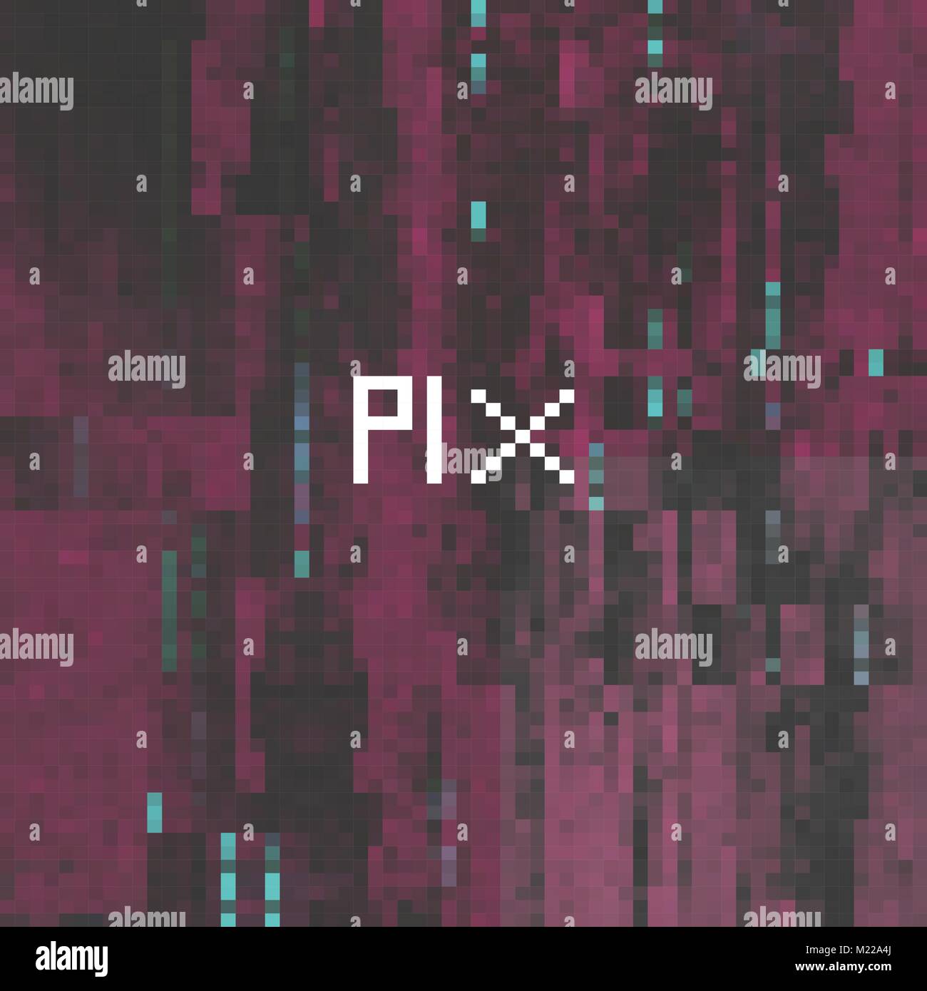 Abstract Fragmented Noisy Pixel Background - Vector Illustration Stock ...